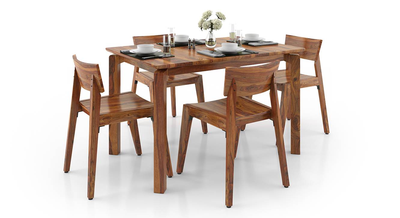Catria - Gordon 4 Seater Dining Table Set - Urban Ladder