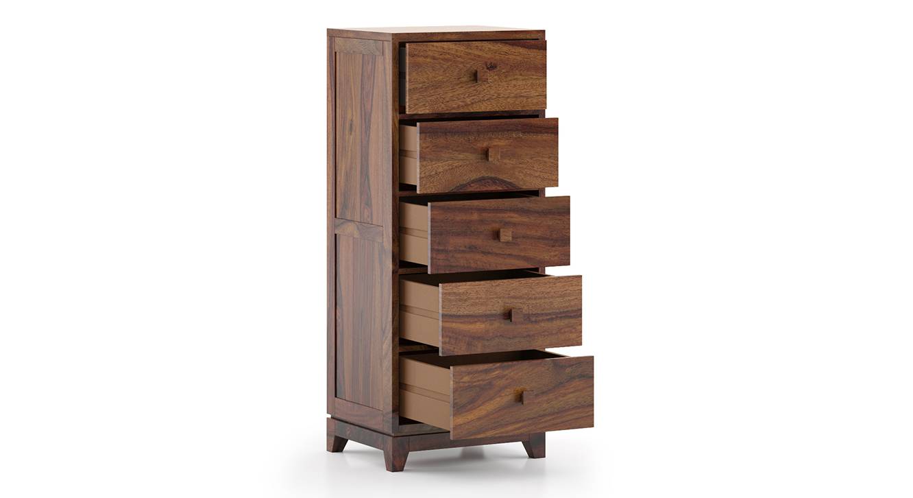 Magellan Tall Chest Of Five Drawers - Urban Ladder