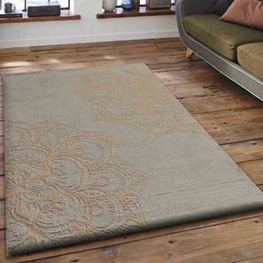 Gold Abstract Hand Tufted Polyester Carpet - Urban Ladder