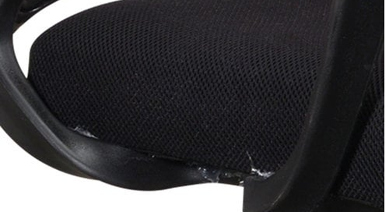 Labrador Net Study Chair in Black & Red Colour - Urban Ladder