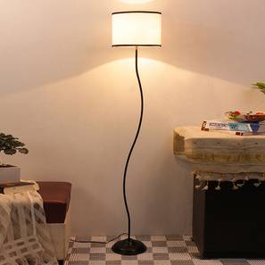 Deven Multicolour Cotton Shade Floor Lamp - Urban Ladder