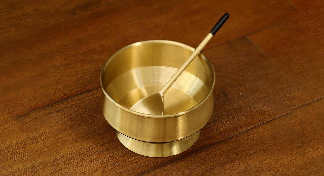 Bodie Dessert Bowl With Spoon - Urban Ladder