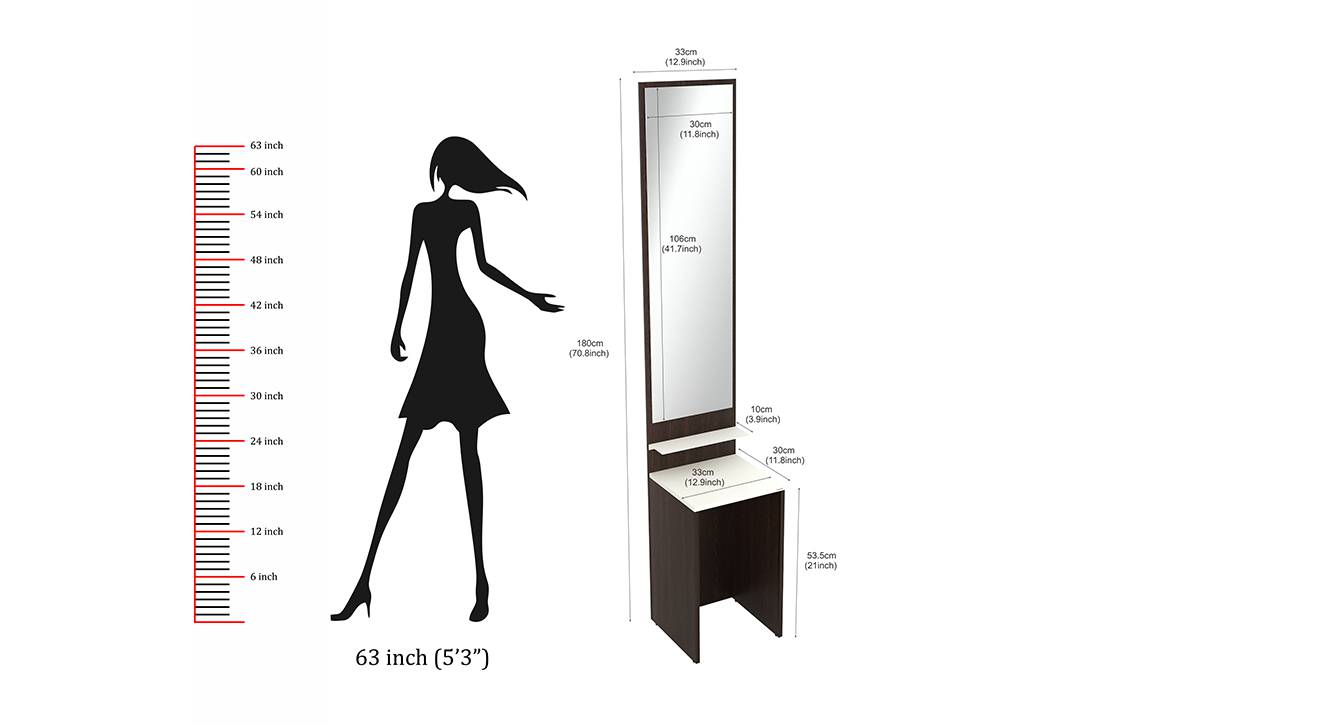 Alesti Engineered Wood Dressing Table in Matte Finish - Urban Ladder