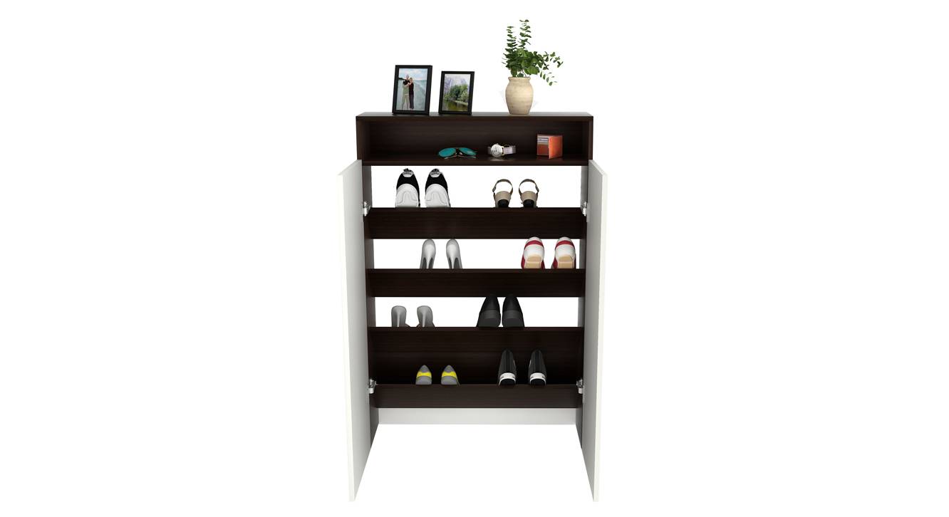 Whartin Shoe Rack in Wenge Finish - Urban Ladder