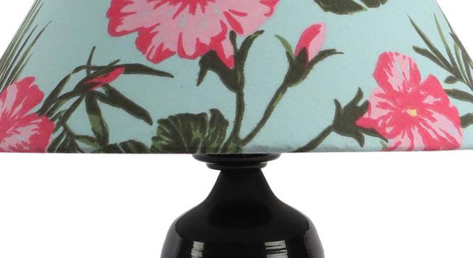 Joni Printed Cotton Shade Table Lamp With Metal Base - Urban Ladder