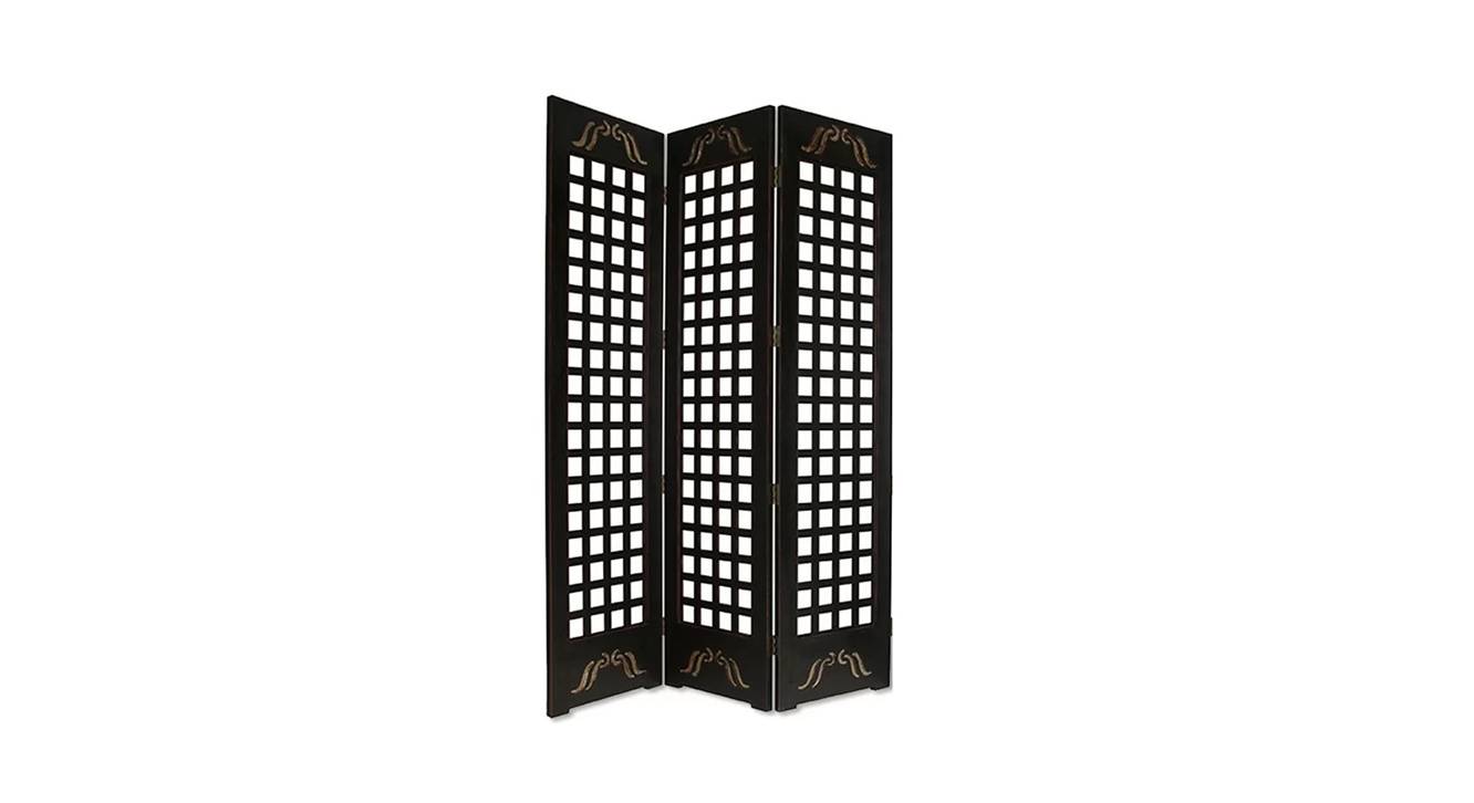Solid Wood Room Divider in Brown Colour - Urban Ladder