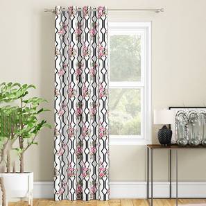 Black Polyester Room Darkening Door Curtain - Urban Ladder