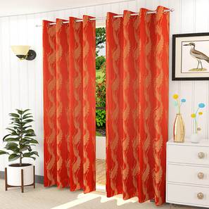Maroon Cotton Room Darkening Window Curtain - Urban Ladder