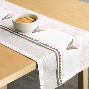 Pink Abstract Cotton Table Runner - Urban Ladder