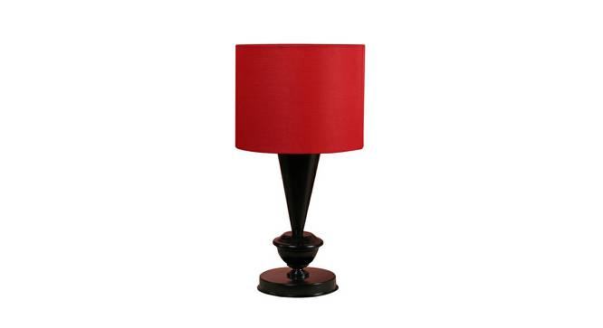 Meadow Red Cotton Shade Table Lamp With Metal Base - Urban Ladder