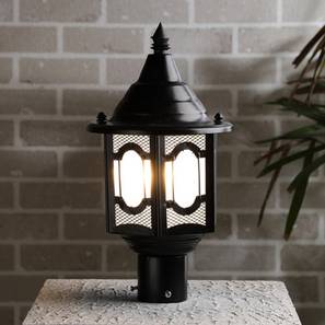 Addie Black Metal & Glass Gate Light - Urban Ladder