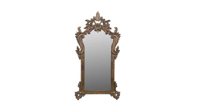 Voleta Gold Solid Wood Rectangular Wall Mirror - Urban Ladder