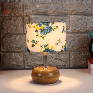 Magnolia Multicolor Cotton & Solid Wood Table Lamp - Urban Ladder