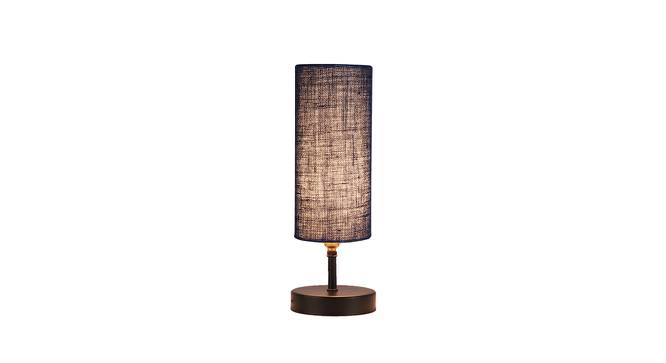 Mary Iron Table lamp with Blue Jute Shade - Urban Ladder
