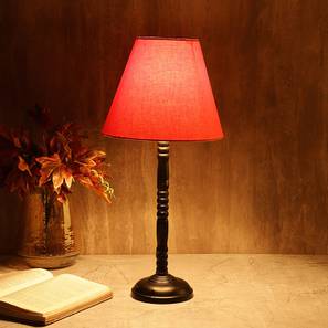 Elizabeth Orange Table Lamp with Metal Base - Urban Ladder