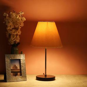 Morgan Yellow Table Lamp with Metal Base - Urban Ladder