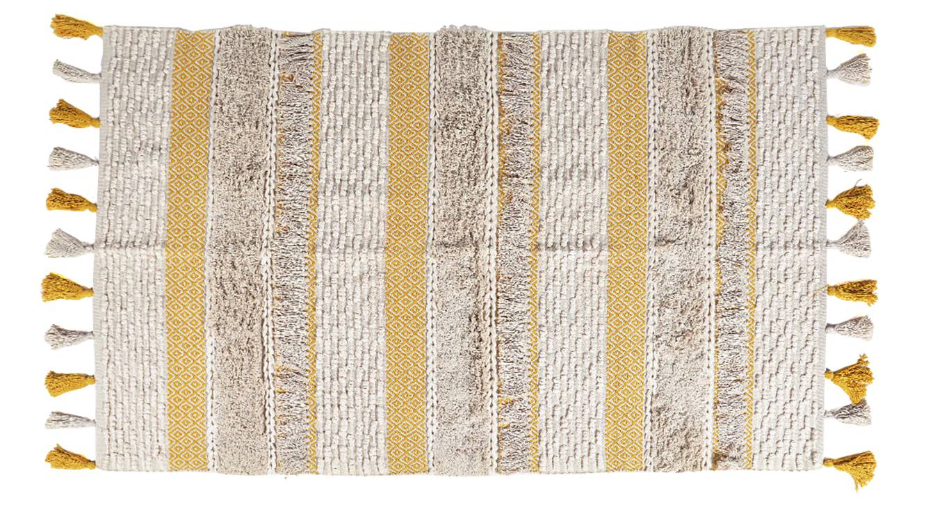 Yellow Cotton Carpet - Urban Ladder