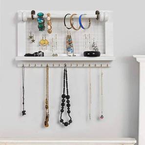 White Solid Wood Wall Shelf - Urban Ladder