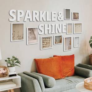 White Synthetic Fiber Wood Photoframe - Urban Ladder