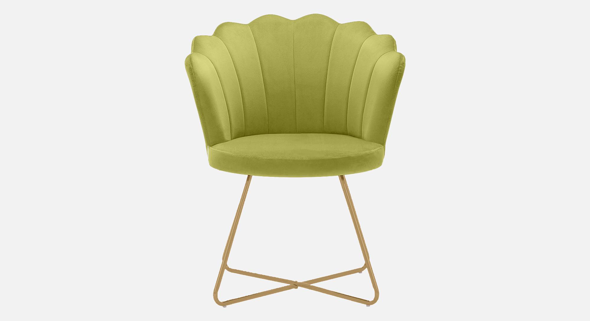 Fiona Lounge Chair In Yellow Velvet Urban Ladder