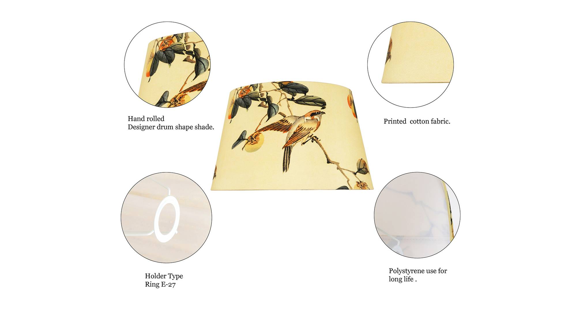 Adam Linen Lamp Shade - Urban Ladder