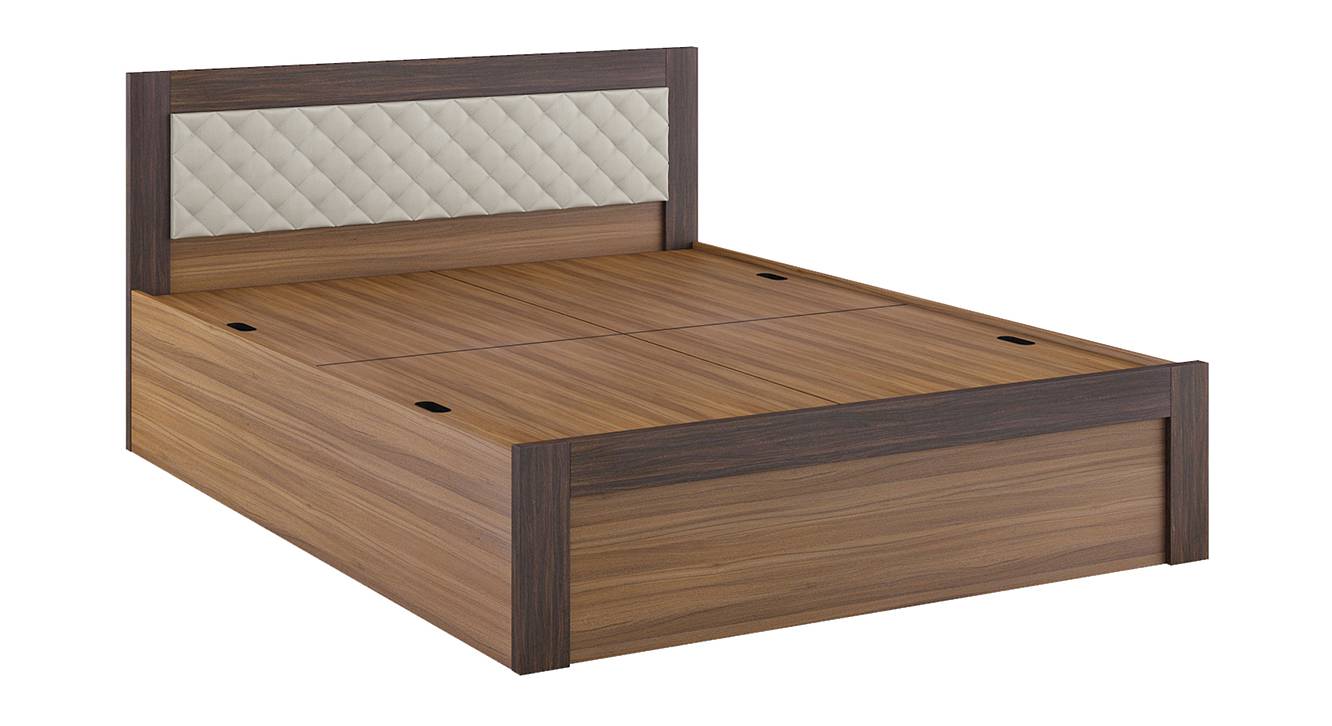 Eco Engineered Wood Queen Size Box Storage Bed in Exotic Teak Finish ...