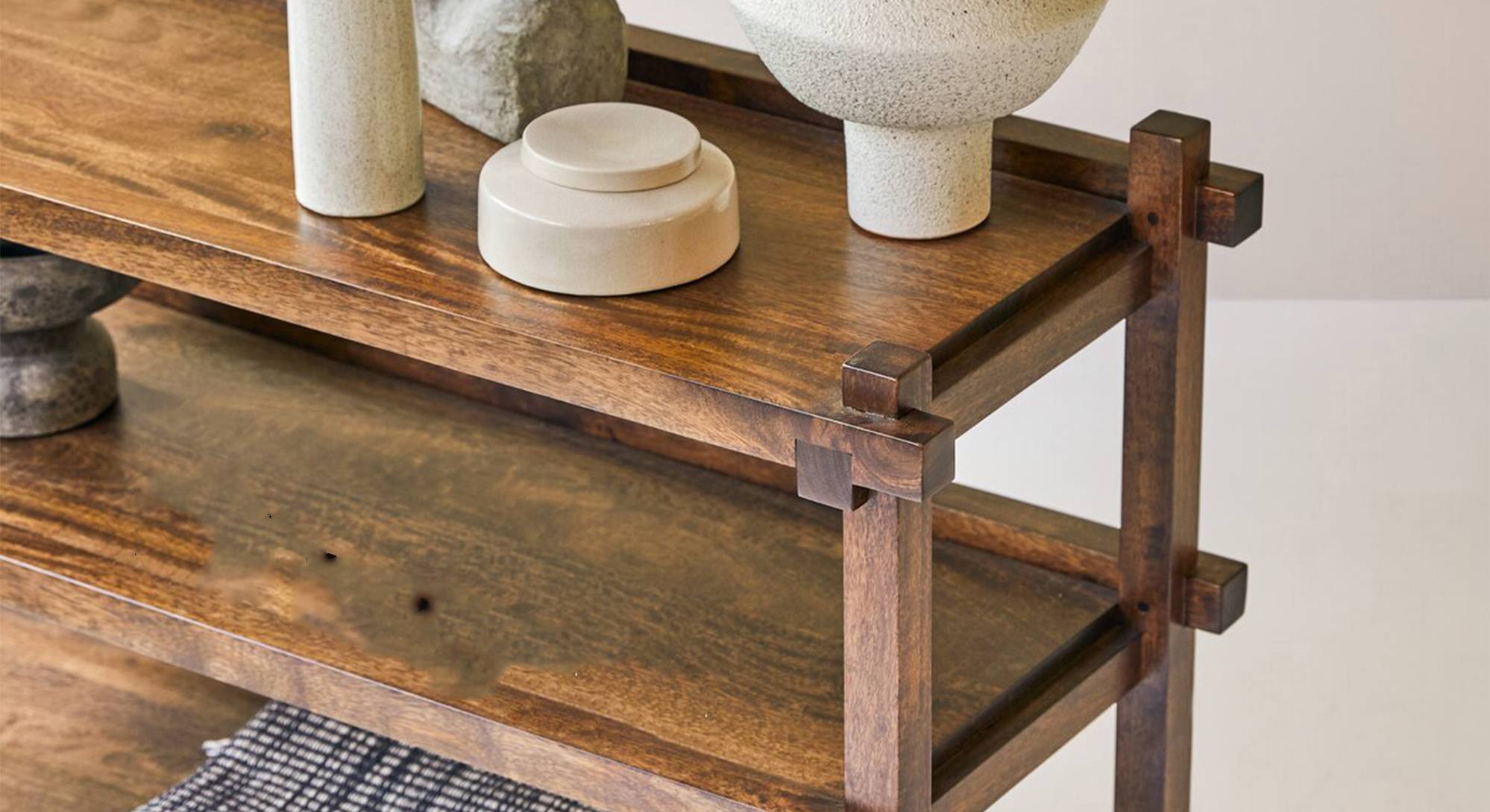 Quinlynn Solid Wood Console Table in Provincial Teak Finish - Urban Ladder