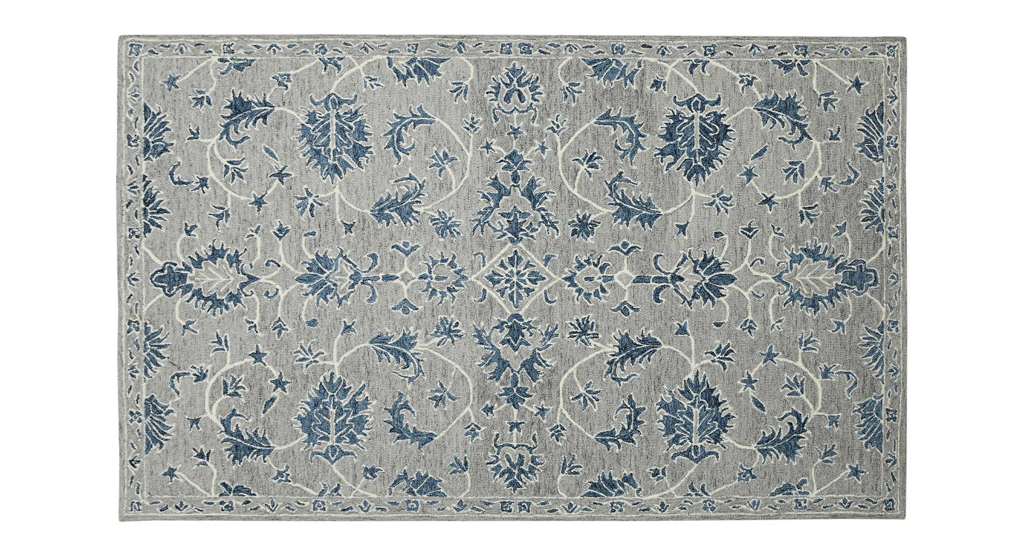 Grey Wool Carpet 5 X 8 Feet - Urban Ladder