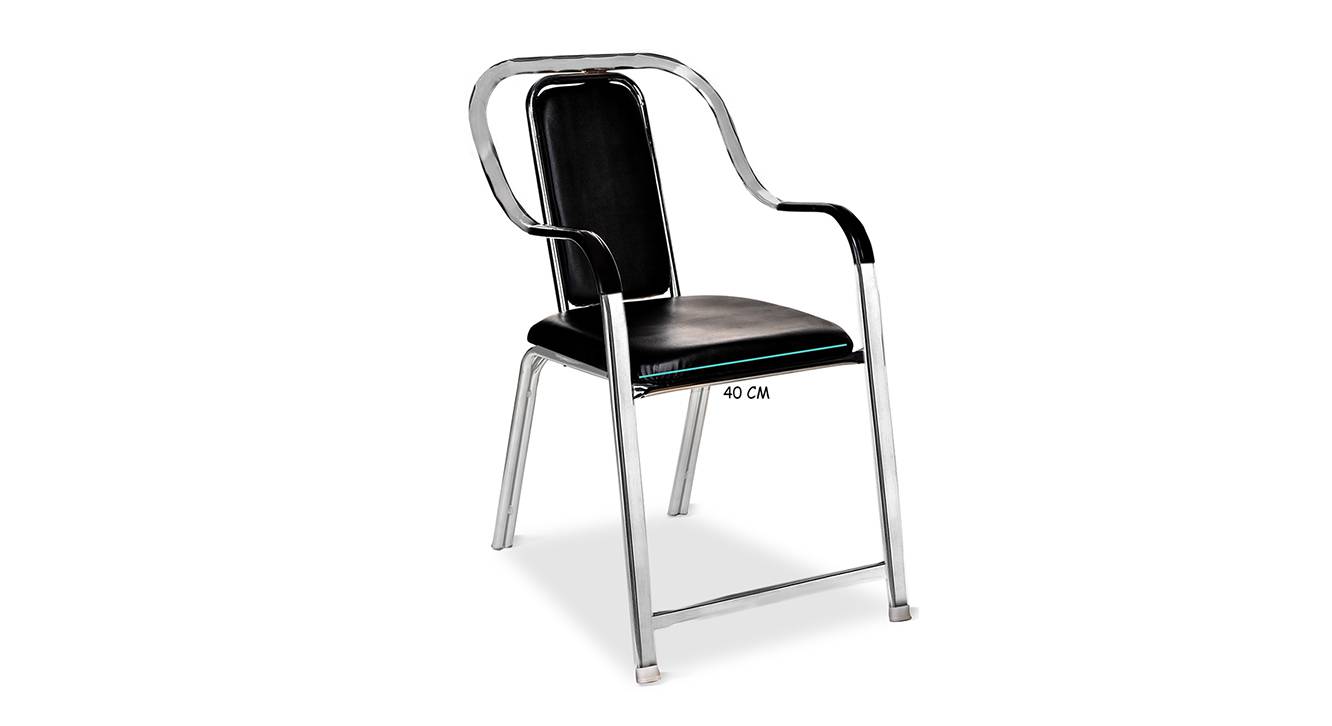 Aramika Leatherette Study Chair in Black Colour - Urban Ladder
