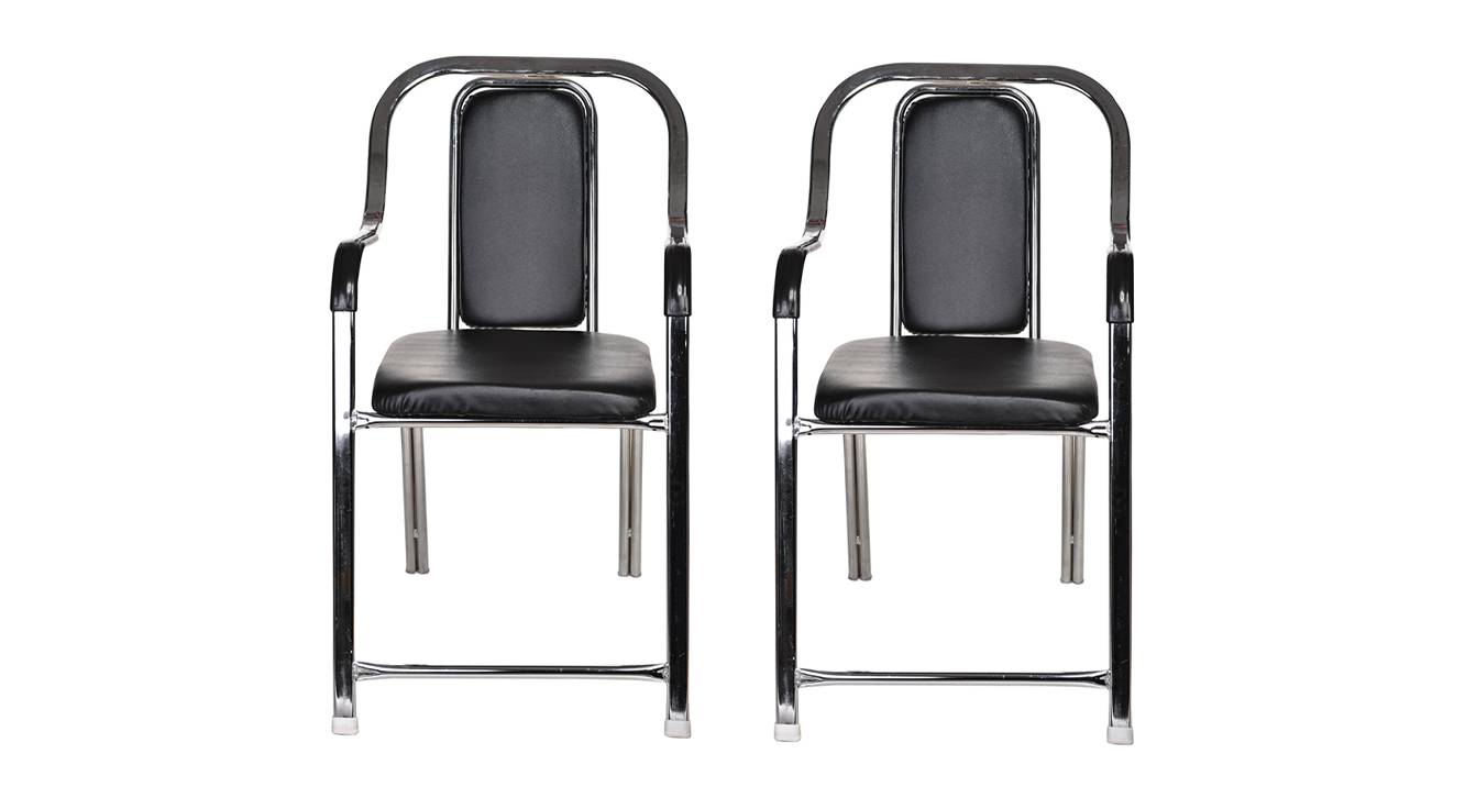 Aramika Leatherette Study Chair in Black Colour - Urban Ladder