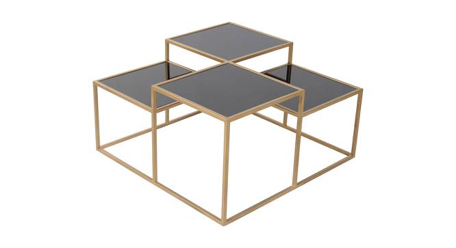 Valentino Square Metal Coffee Table in Golden Finish - Urban Ladder