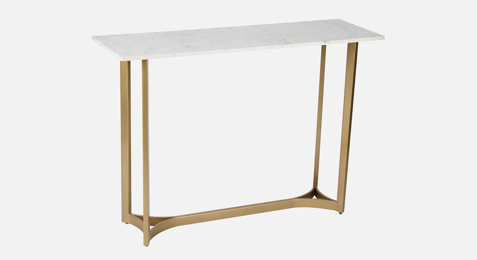 Verona Metal Side Table in Golden Finish - Urban Ladder