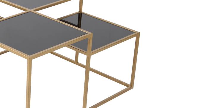 Valentino Square Metal Coffee Table in Golden Finish - Urban Ladder