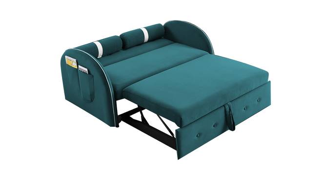 Jayen 3 Seater Pull Out Sofa cum Bed In Navy Blue Colour - Urban Ladder