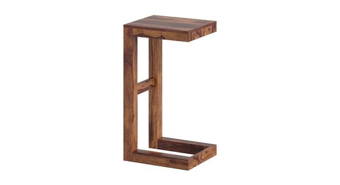 Leslie Solid Wood Side Table in Natural Finish - Urban Ladder