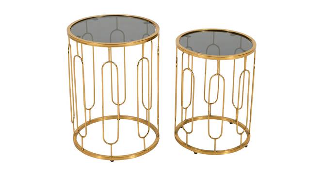Metal Side Table in Gold Finish - Urban Ladder