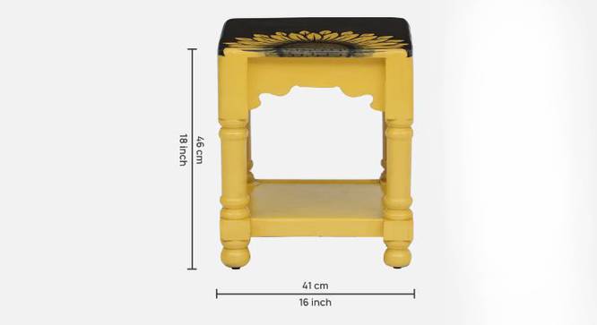 Lysandria Solid Wood Side Table in Painted Finish - Urban Ladder