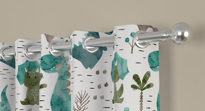 Blue Polyester Window Curtain - Urban Ladder