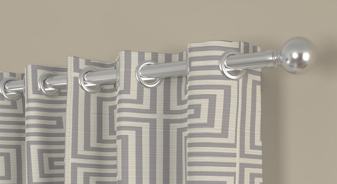 Grey Polyester Window Curtain - Urban Ladder