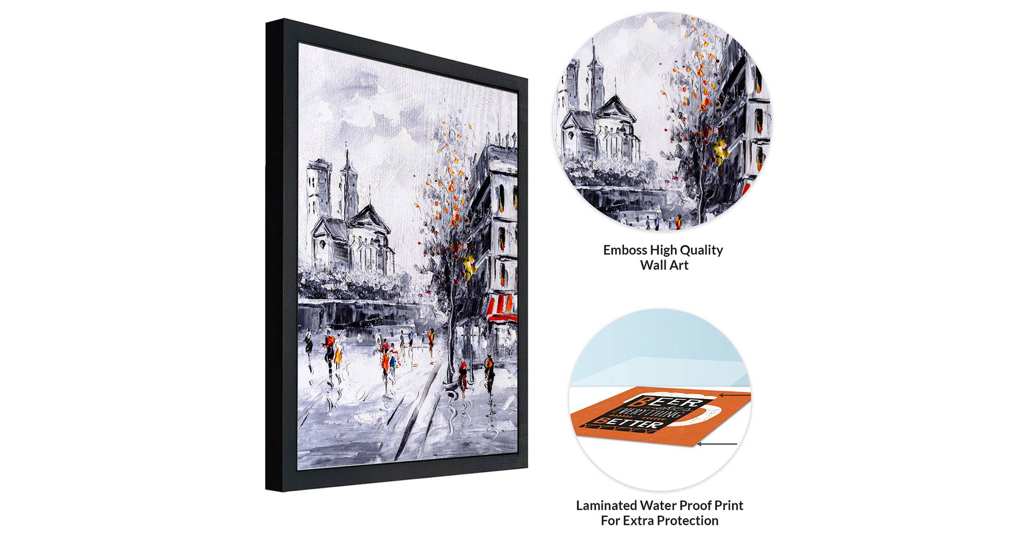 Samidh Black Engineered Wood Wall Art - Urban Ladder