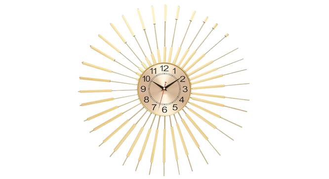 Gold Metal Round Analog Wall Clock - Urban Ladder