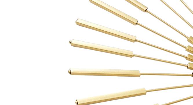 Gold Metal Round Analog Wall Clock - Urban Ladder