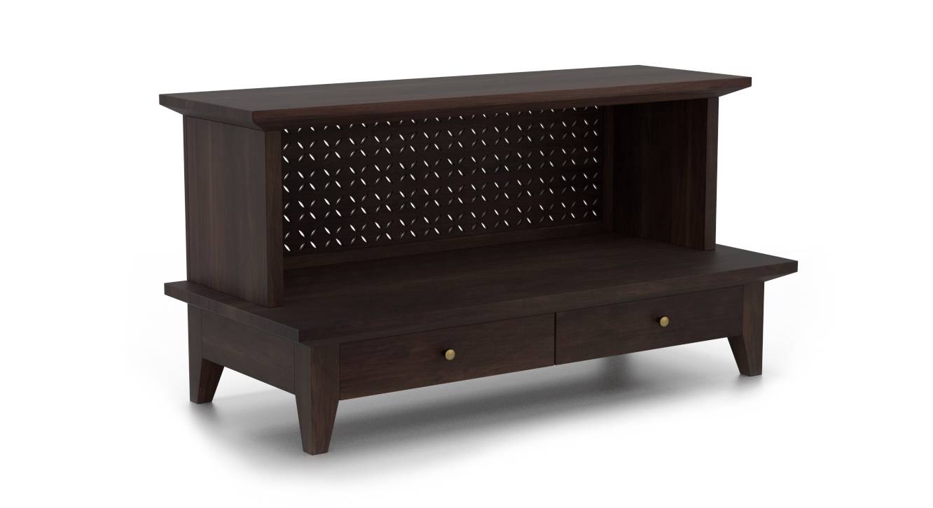 Devoto Solid Wood Free Standing Prayer Unit Without Door - Urban Ladder