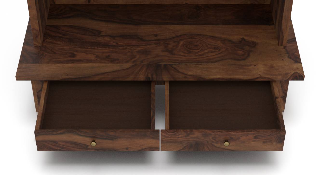 Devoto Solid Wood Free Standing Prayer Unit Without Door - Urban Ladder