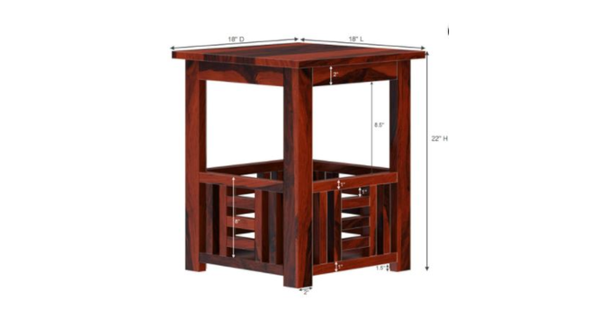 Java Solid Wood Side Table in Honey Finish - Urban Ladder