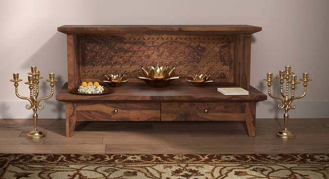 Devoto Solid Wood Free Standing Prayer Unit Without Door - Urban Ladder