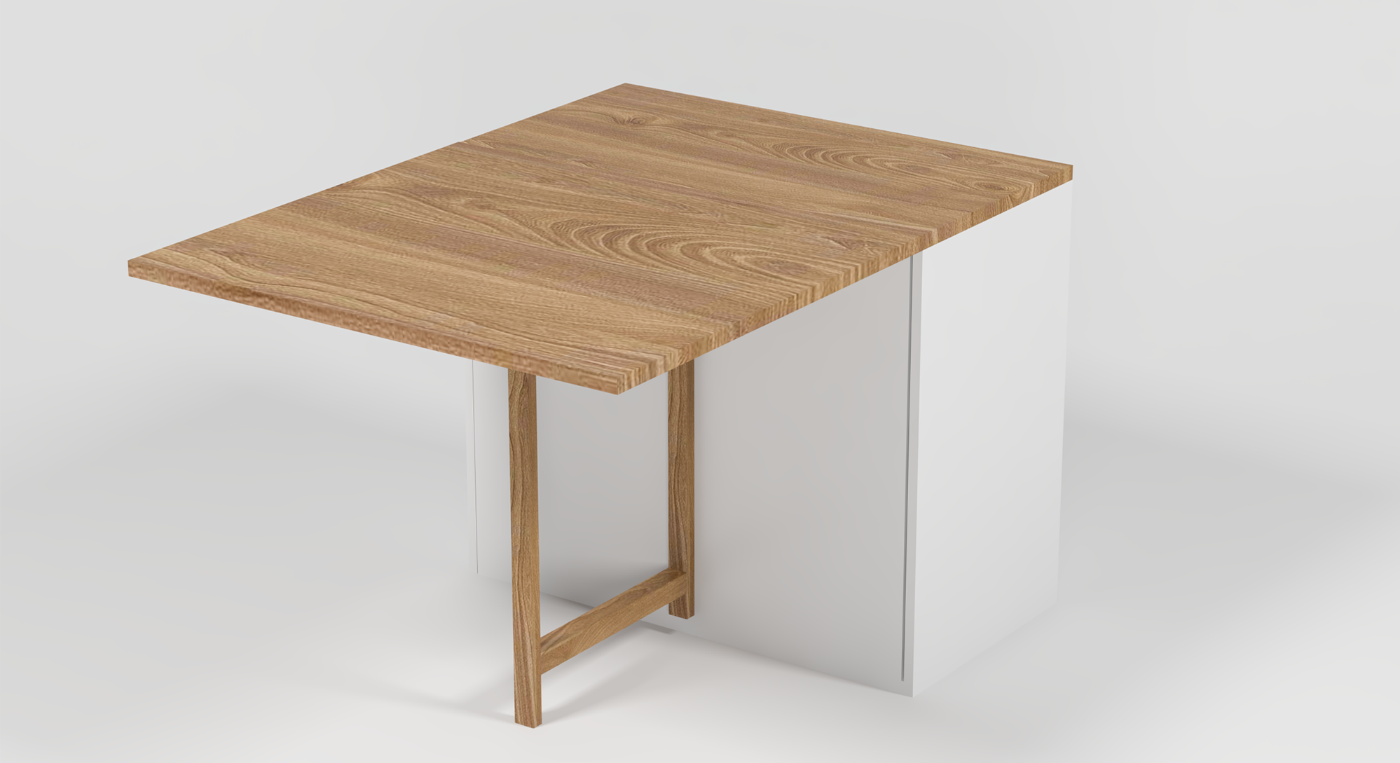 Space Saving Engineered Wood 2 Seater Dining Table with Set of Chairs ...