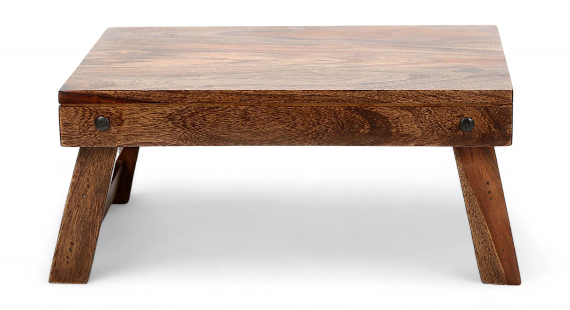 Ohio Solid Wood Laptop Table in Brown Teak - Urban Ladder