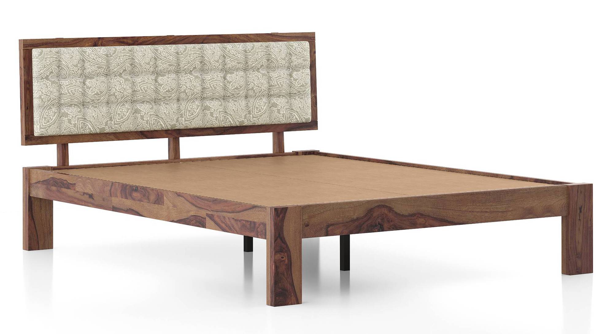 Florence Bed with Zephyr Bedside Table - Urban Ladder