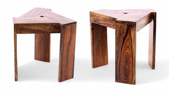 Avina Sheesham Wood Set of 2 End Tables Tea Tables in Teak Finish Urban Ladder